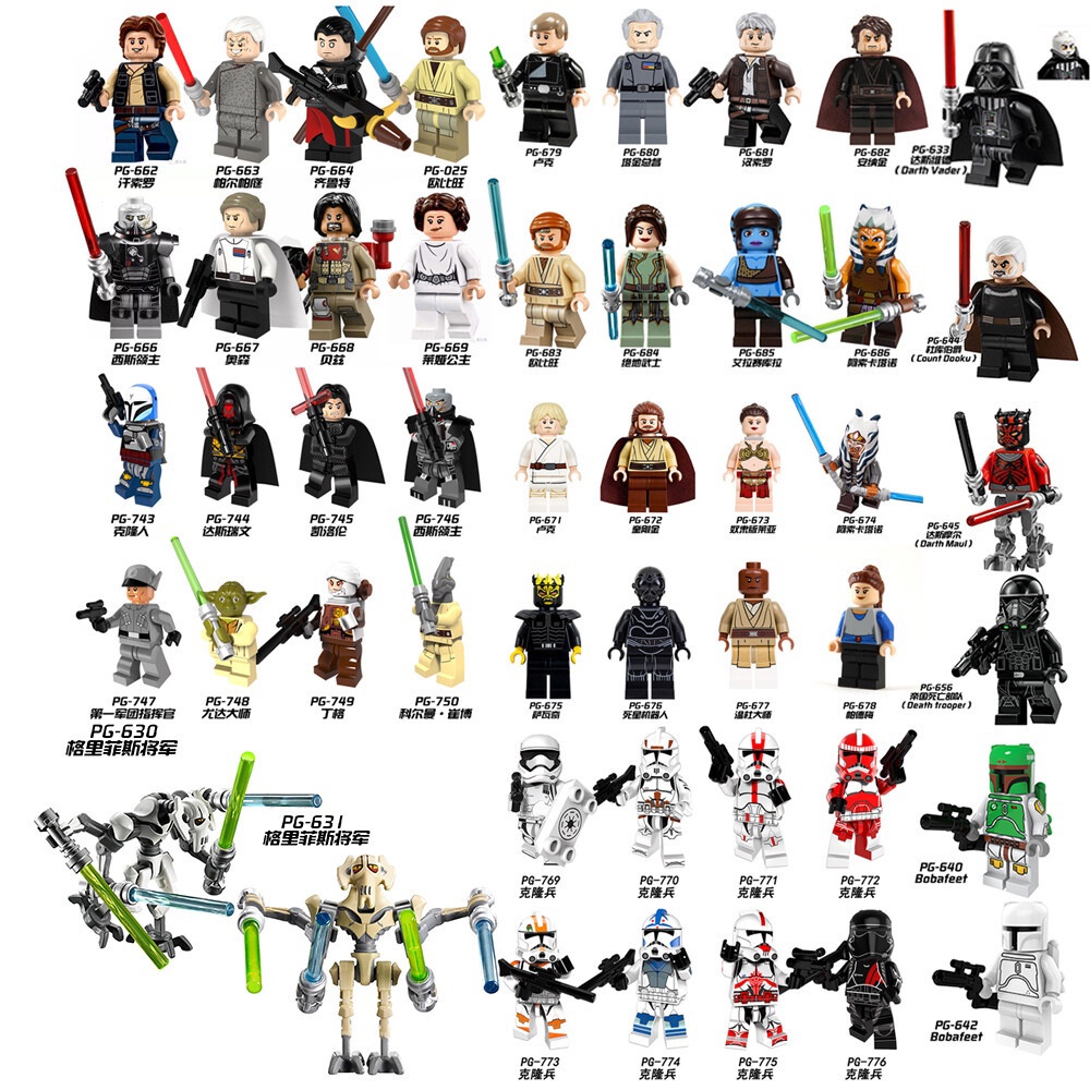 Skywalker da Guerra das Estrelas Os blocos de construção de brinquedos ...
