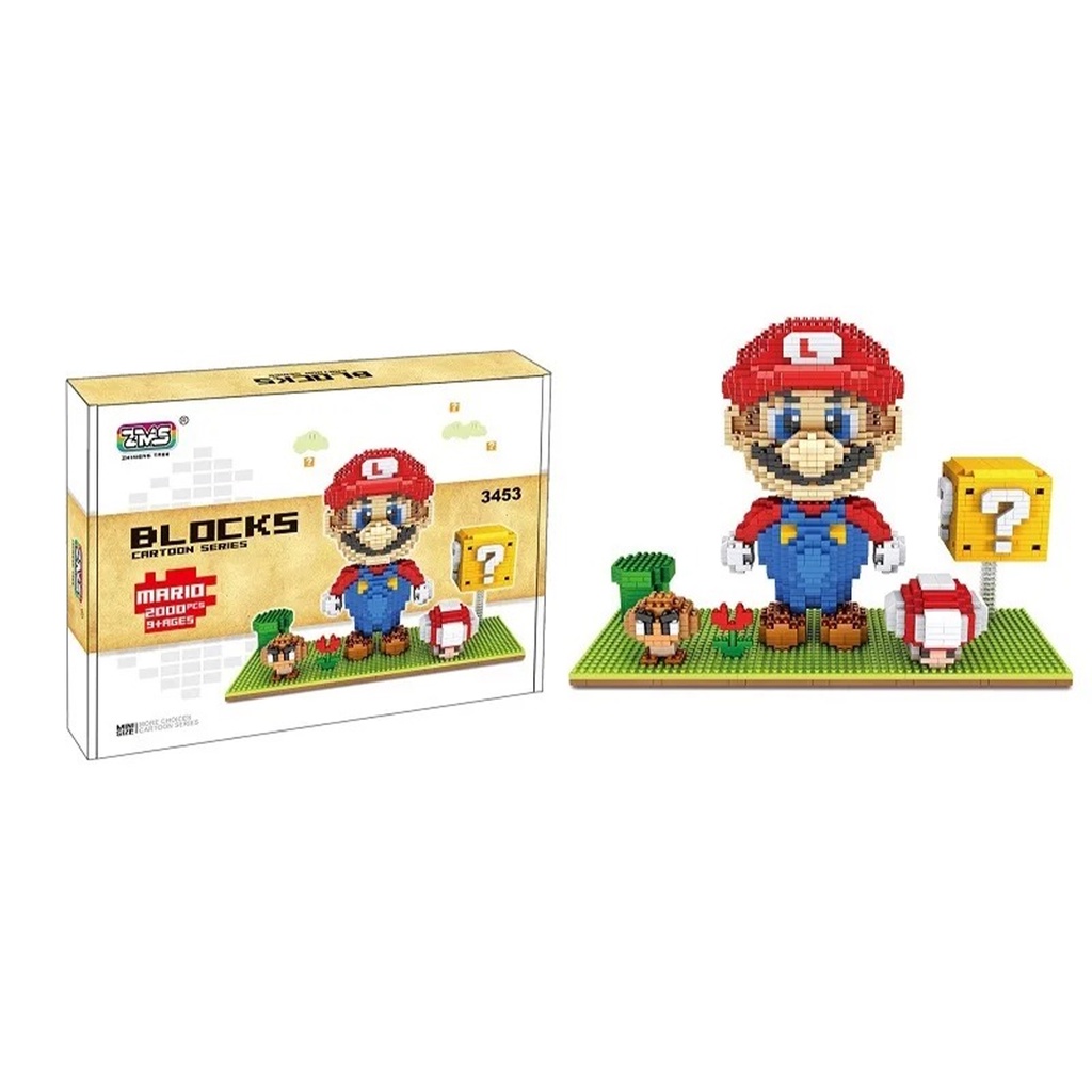 Super Mario Bros 2000 Peças Bloco de Montar Legotipo | Shopee Brasil