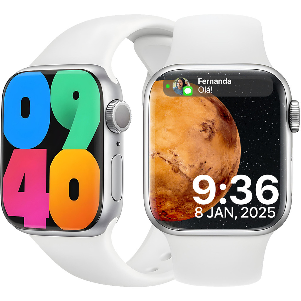 Relógio Smartwatch W29 Pro Unissex Chatgpt Amoled Branco Nfc | Shopee ...