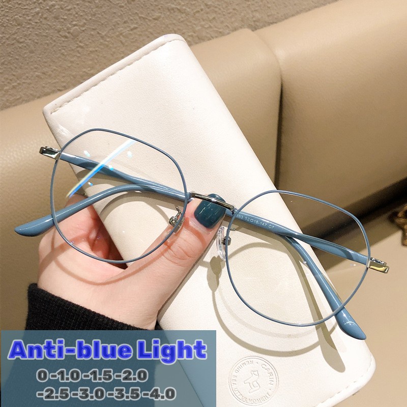 Metal Fashion Unisex Myopia Eyeglass Women Shortsighted Glasses Anti ...