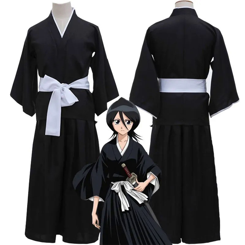Anime Kuchiki Rukia Cosplay Bleach Traje Bankai Kimono Uniforme Rukia ...