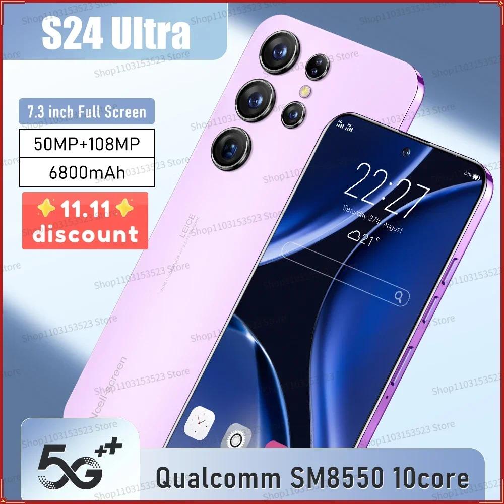 S24 Ultra Smart Celular 5G Original Android 6.7 Polegadas HD Tela Cheia ...