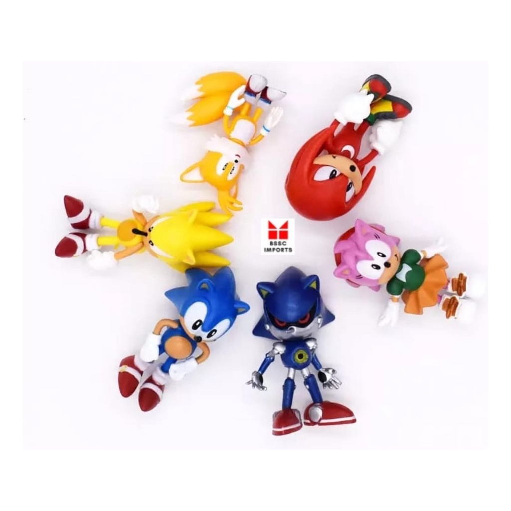 Kit Sonic Bonecos 6 Miniaturas Action Figure | Shopee Brasil
