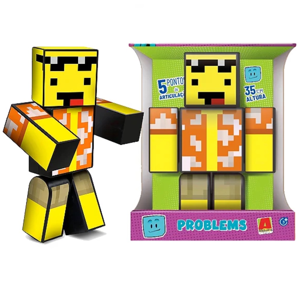 Boneco Minecraft Mel 35cm Youtuber Original Jogo Streamer | Shopee Brasil
