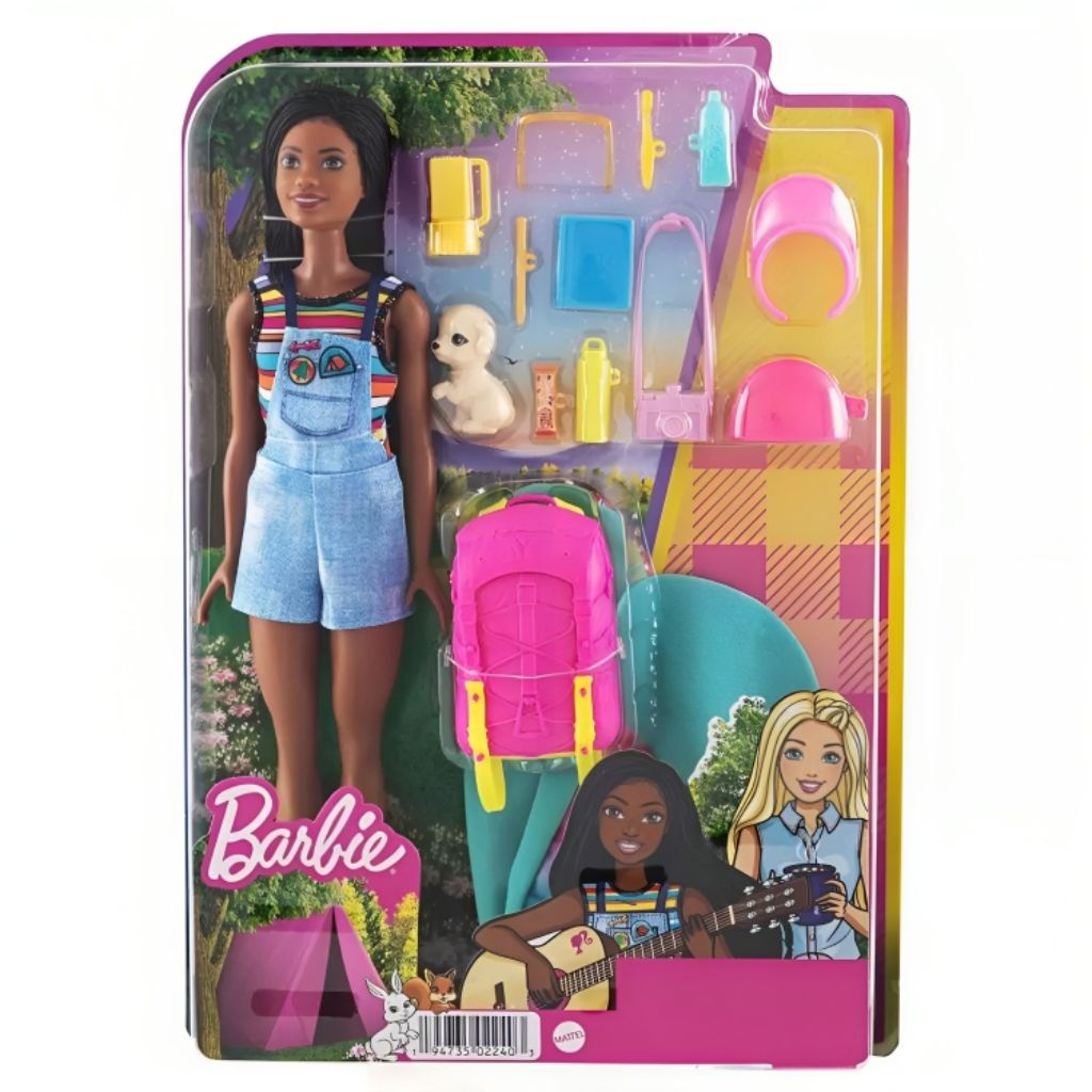 Boneca Barbie Negra Brooklyn Dia De Acampamento HDF74 - Mattel | Shopee ...