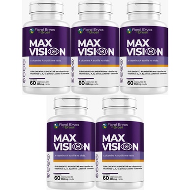 5 Max Vision - Luteína Zeaxantina Vitamina A Para Os Olhos | Shopee Brasil