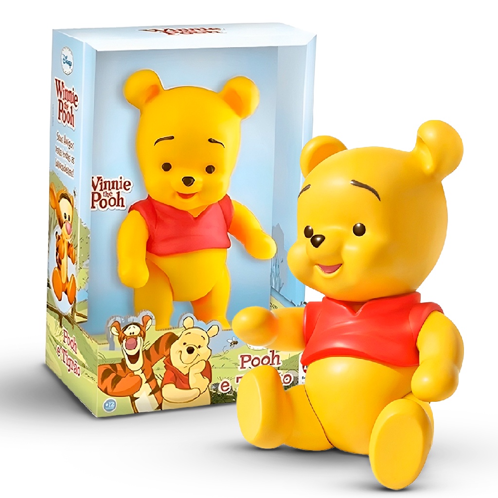 Boneco Infantil Ursinho Pooh de Vinil Disney 2848 Lider | Shopee Brasil