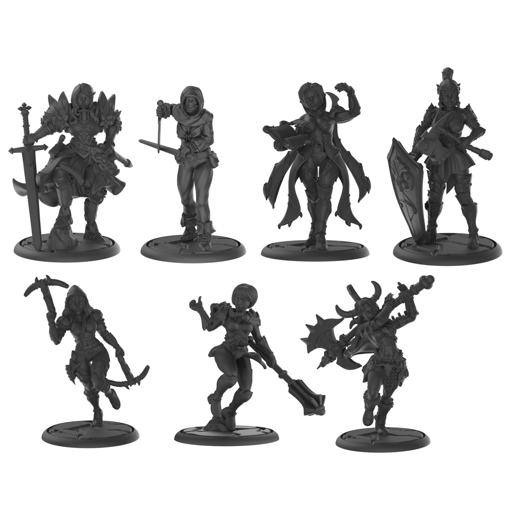 Miniaturas Rpg Humanos Personagens Dungeons And Dragons D&d | Shopee Brasil