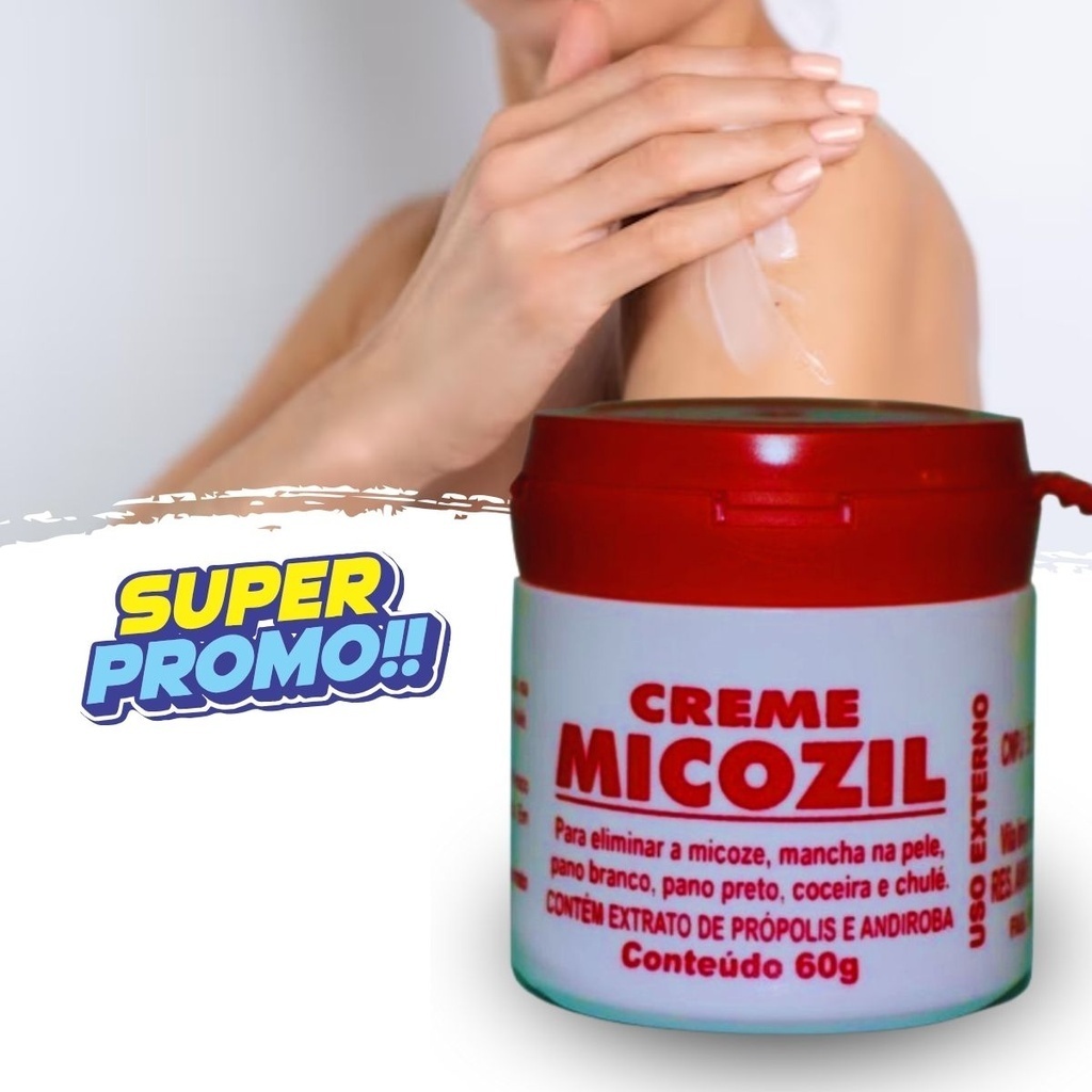 Kit 2 Creme Micozil Combates Micoses Pomada 100% Original - Natural 50g ...