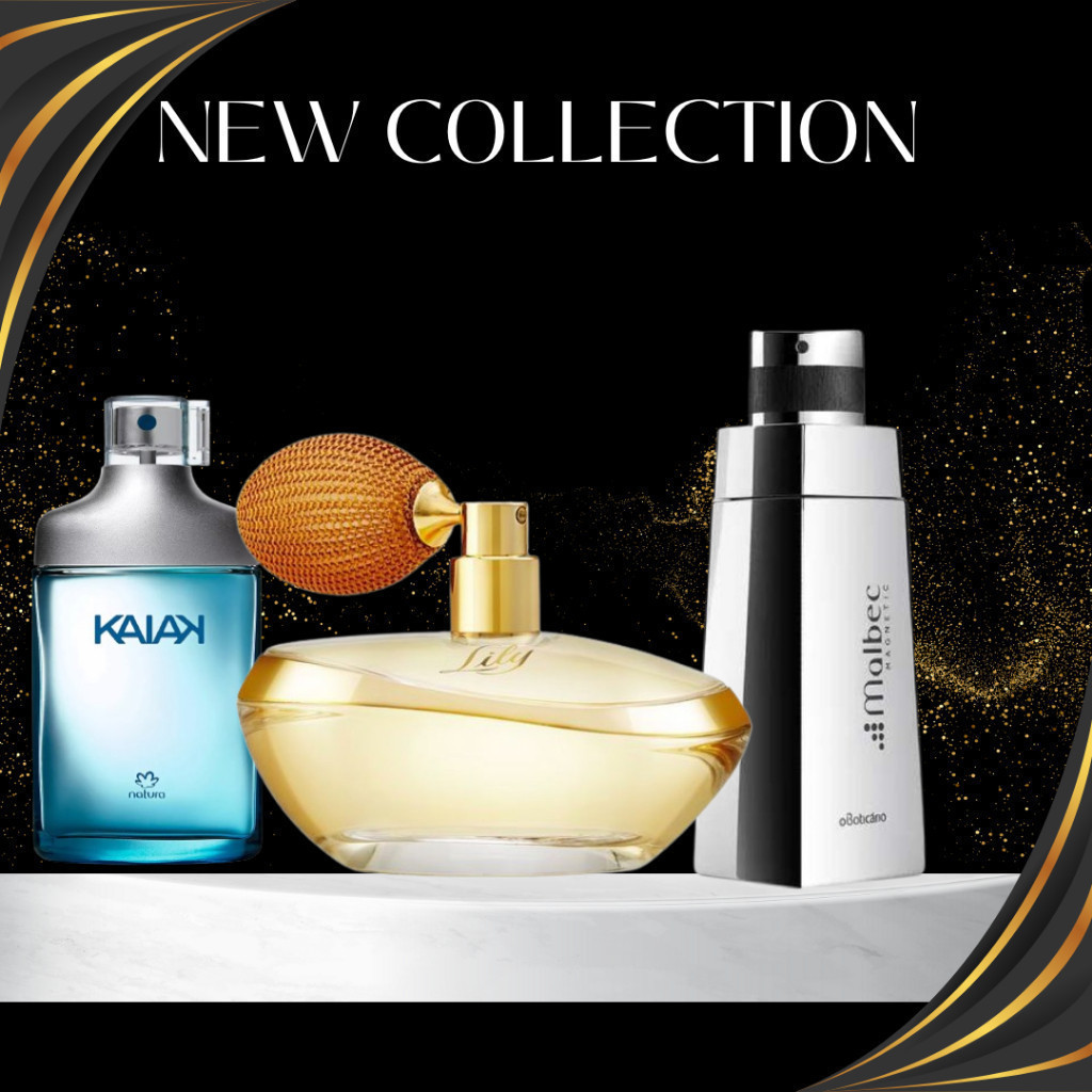 Envio Imediato de 3 Perfumes Kaiak, Lily, Malbec Magnetic Promoção ...