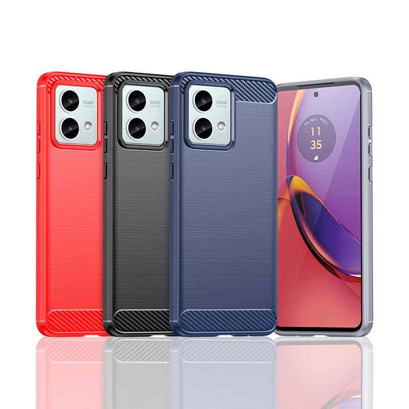 Para Moto Motorola G84 5G Capa Protetora De Fibra De Carbono De ...