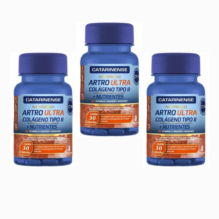 Colágeno Tipo II Artro Ultra + Nutrientes Catarinense C/30 Cápsulas ...