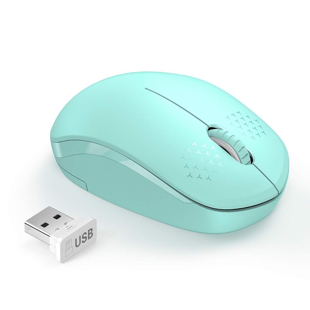 Mouse Sem Fio Seenda Wgsb 012 Mouse Wireless 2.4G Verde Mint | Shopee ...
