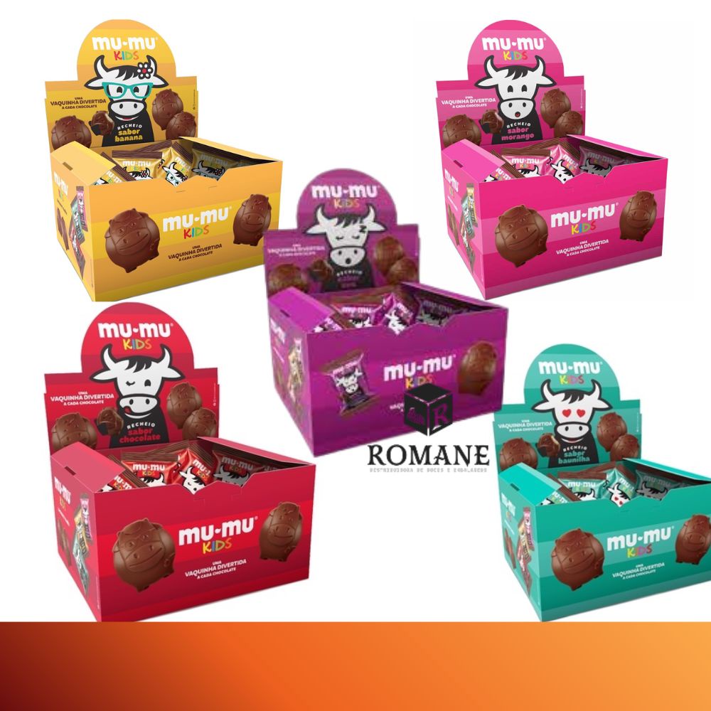 Caixa de Chocolate MuMu Kids com 24 unidades- Neugebauer | Shopee Brasil