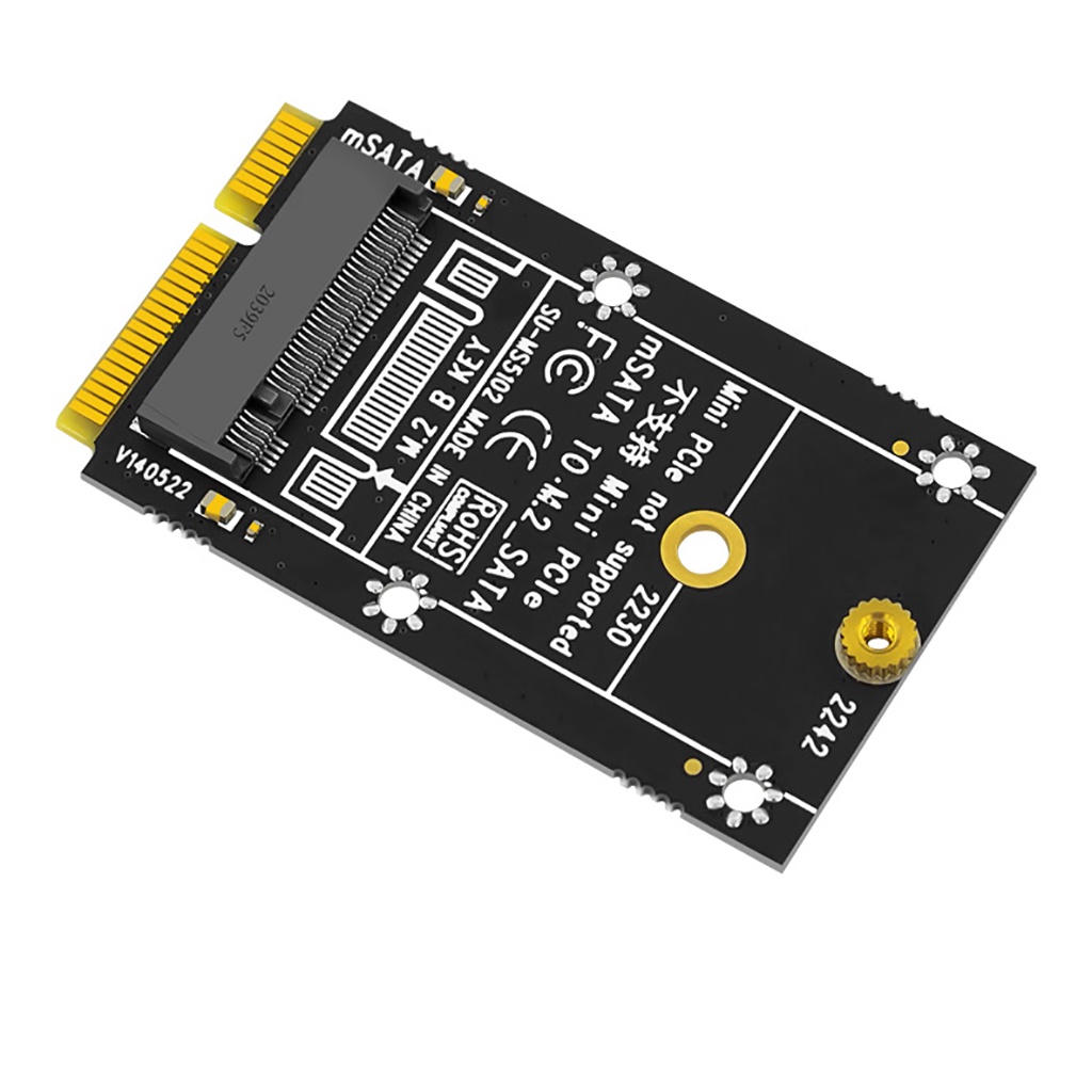 Placa Adaptadora JMT MSata Para M . 2 SATA M2 B-KEY NGFF 2230 2242 SSD ...