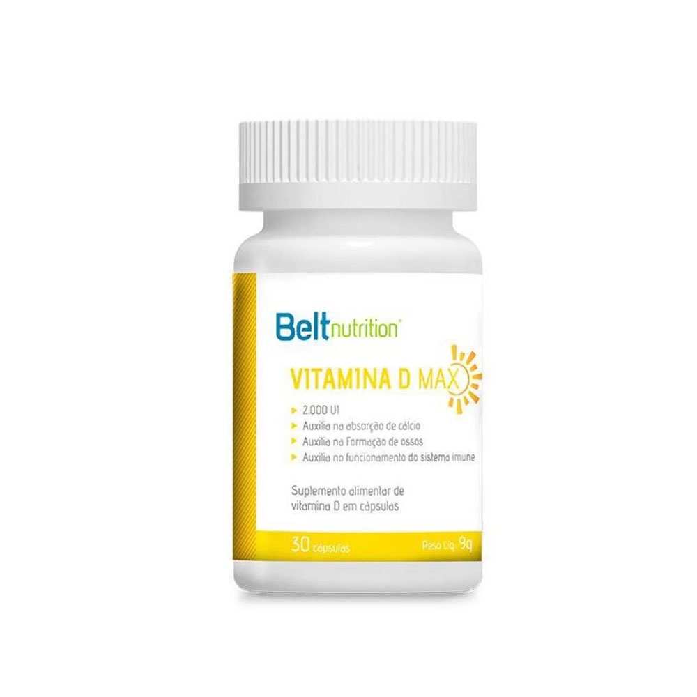 VITAMINA D MAX 2000 UI 30CAPS BELT NUTRITION | Shopee Brasil