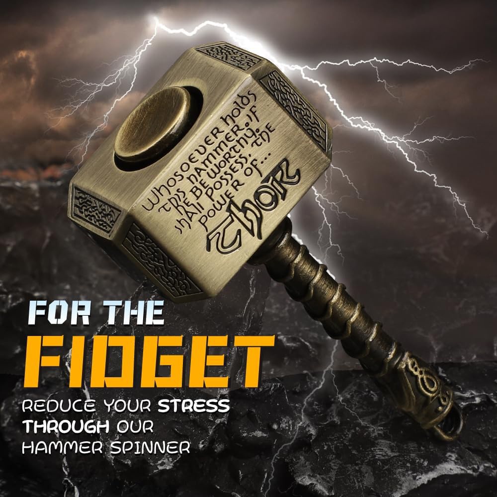 Thor's Hammer EDC Fidget Spinner Exclusivo : Brinquedo Giratório De ...