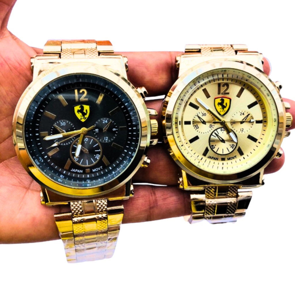 Relógio De Luxo Ferrari + Final Boss Com Caixa Velcro + Bateria ...
