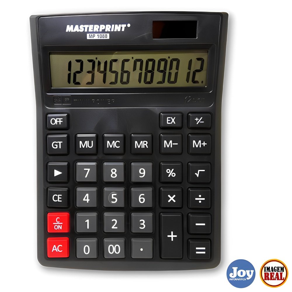 Calculadora Eletrônica Masterprint MP 1088 | Shopee Brasil
