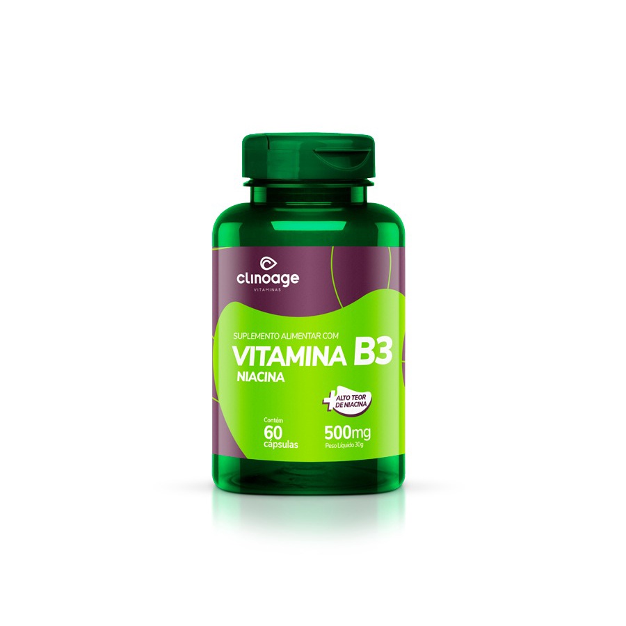 Vitamina B3 - Clinoage- 60 Caps | Shopee Brasil