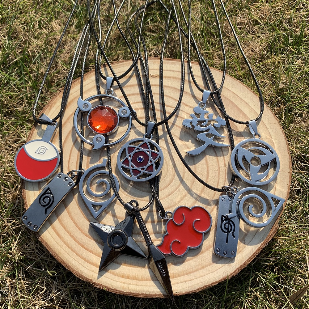 Anime Naruto Necklace , Akatsuki Nuvem Vermelha , Uchiha Sasuke Itachi ...