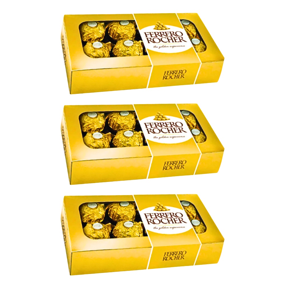 Chocolate Ferrero Rocher T8 - 3 Caixas C/ 8 Bombons Cada | Shopee Brasil