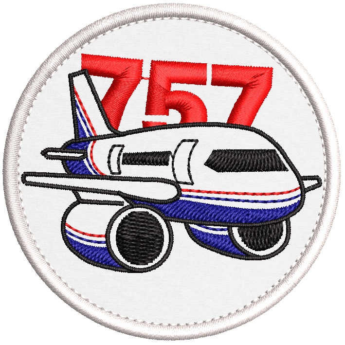 Patch Bordado Avião Boeing 757 - 7cm | Shopee Brasil