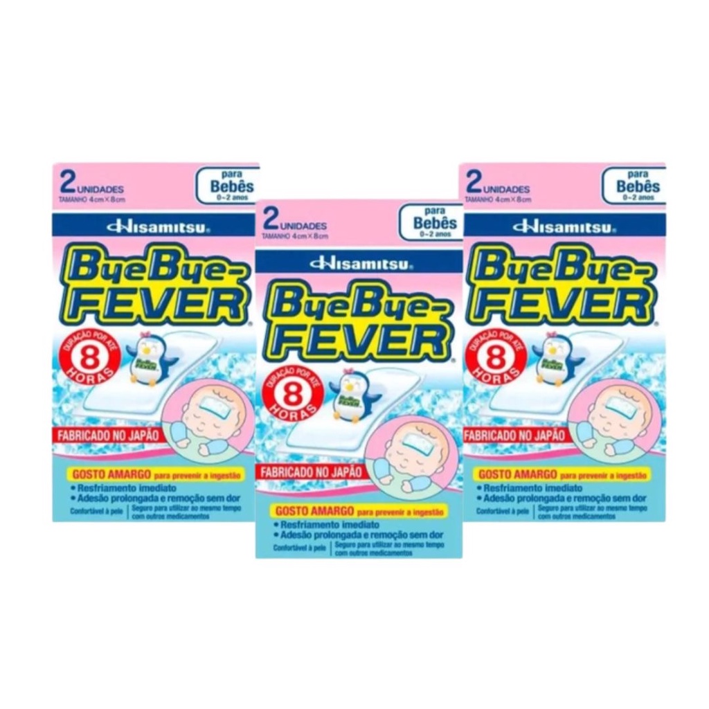 Compre Adesivos Bye Bye Fever Bebês de 0 a 2 anos 3 Pacotes x 2 ...