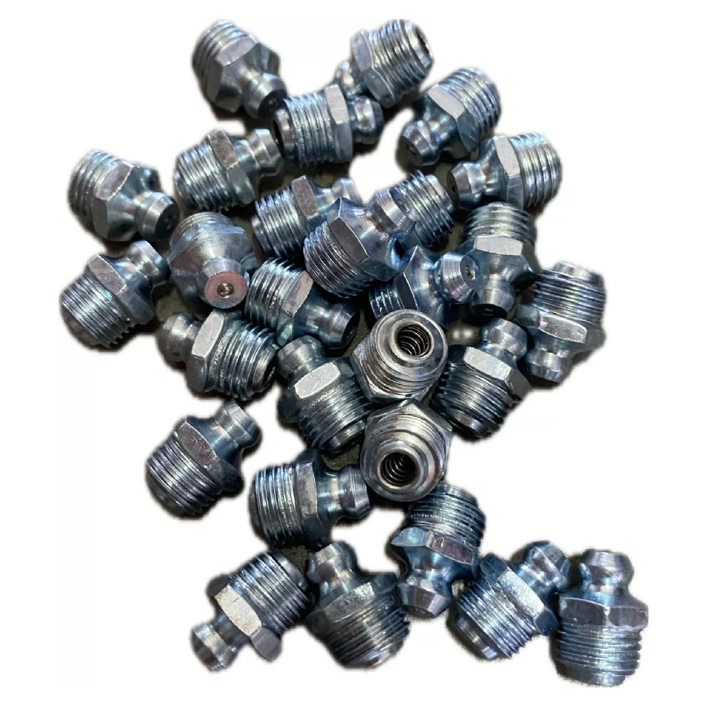 Kit Bico Graxeira Engraxadeira Reta 6mm Uso Geral - 60 Uni | Shopee Brasil