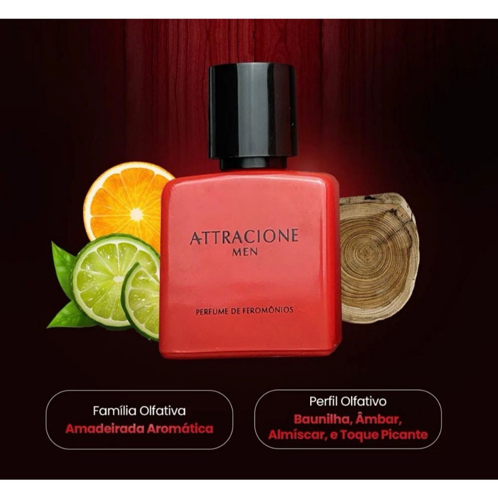 Attracione Men, Perfume Masculino com Feromônios Ativado | Shopee Brasil