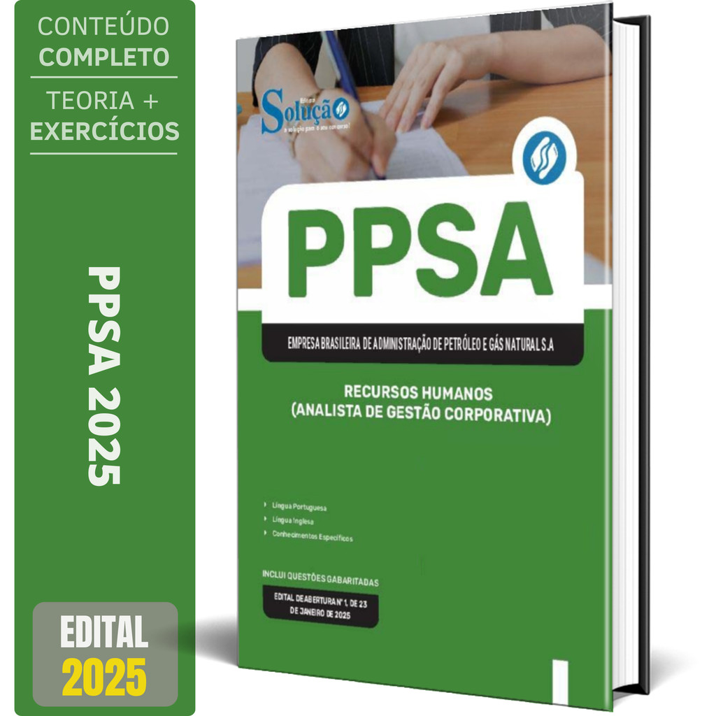 Apostila PPSA 2025 - Recursos Humanos (Analista de Gestão Corporativa ...