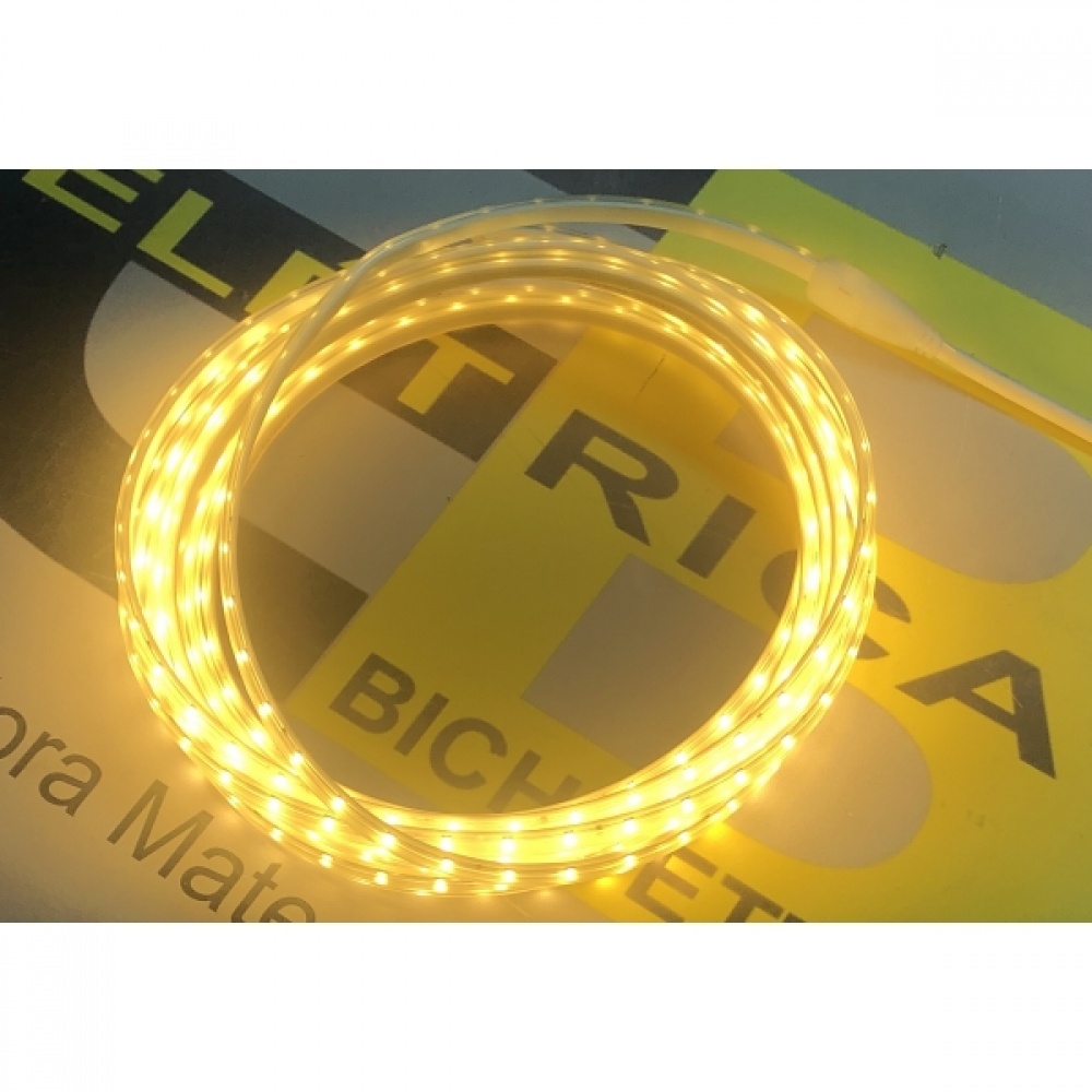 FITA LED ALTA TENSAO 50X50 AMARELA WARM 127V 3000K 1 METRO | Shopee Brasil