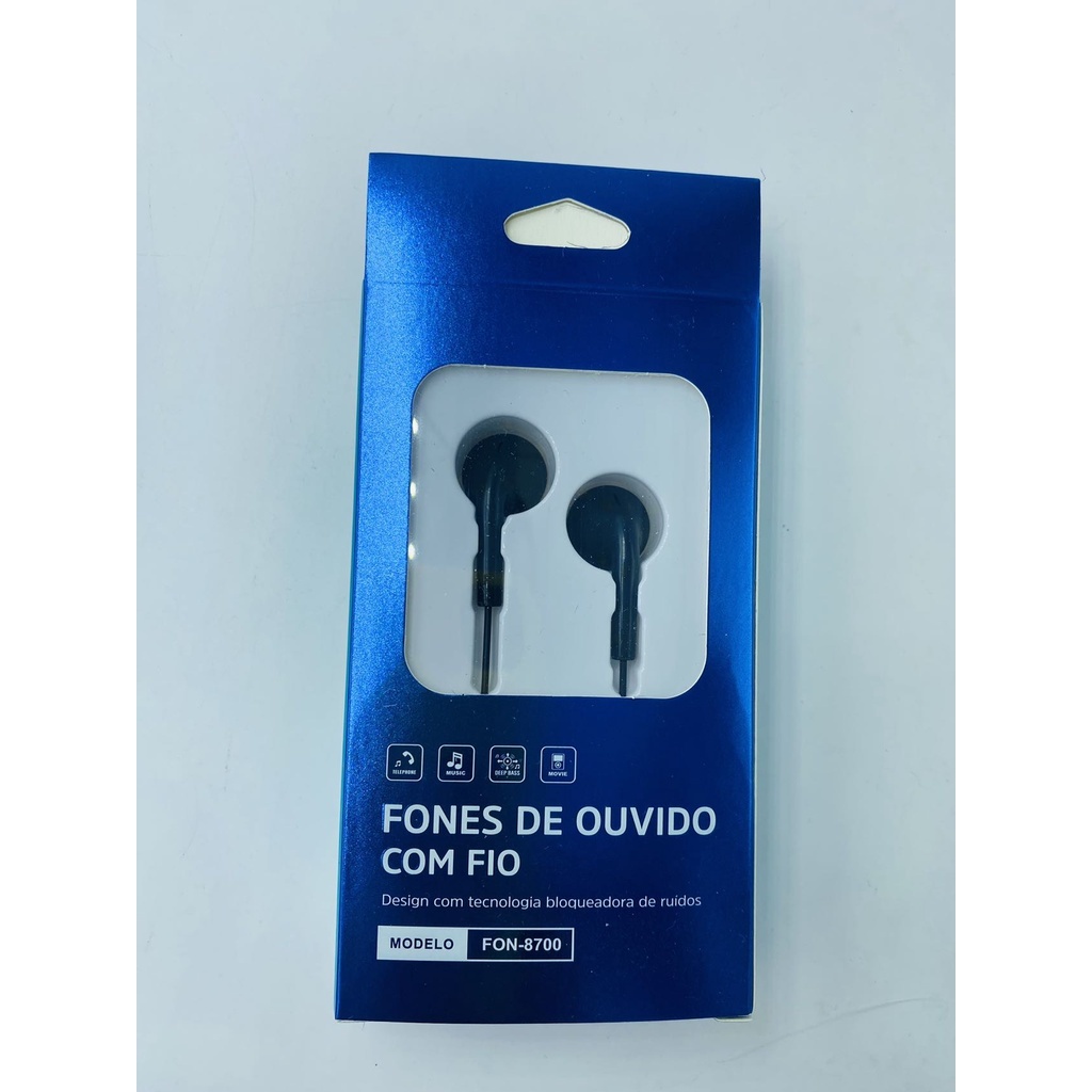 Fone de ouvido INOVA para smartphone com fio e microfone | Shopee Brasil