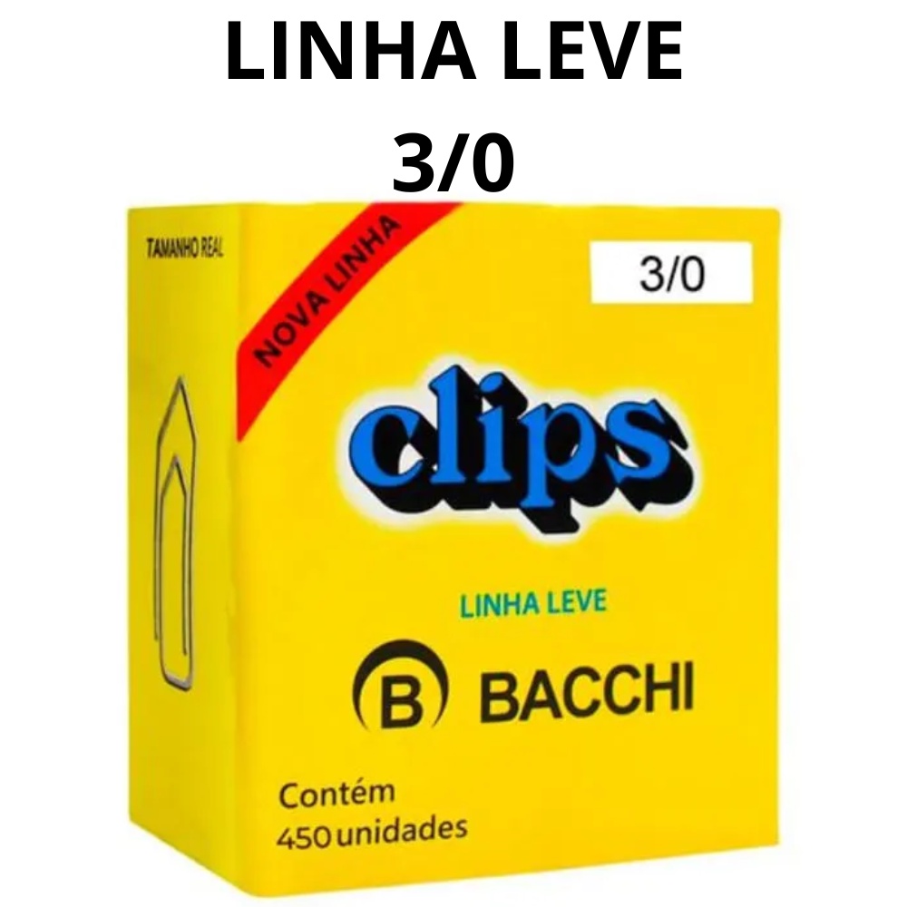 Clips Galvanizado Linha Leve BACCHI - 3/0 C/450 | Shopee Brasil