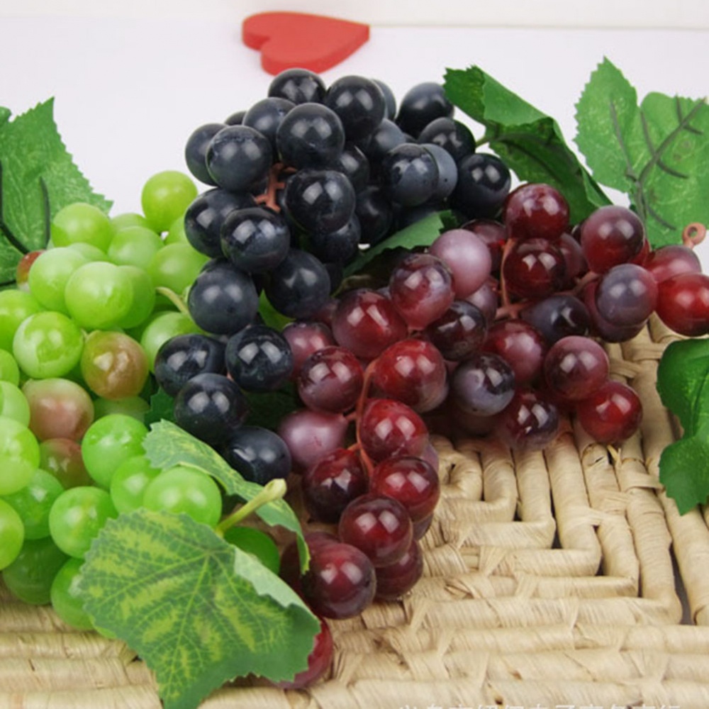 Home Planta Fruta Uva Falsas Flores Artificiais Real Touch Lifelike ...