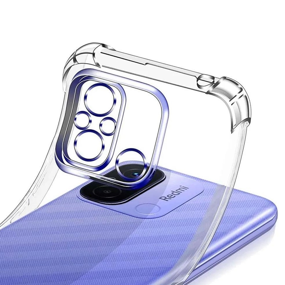 Capa Anti Impacto Redmi 12C Capinha Transparente De Silicone Com Borda Para Celular Xiaomi Redmi ...