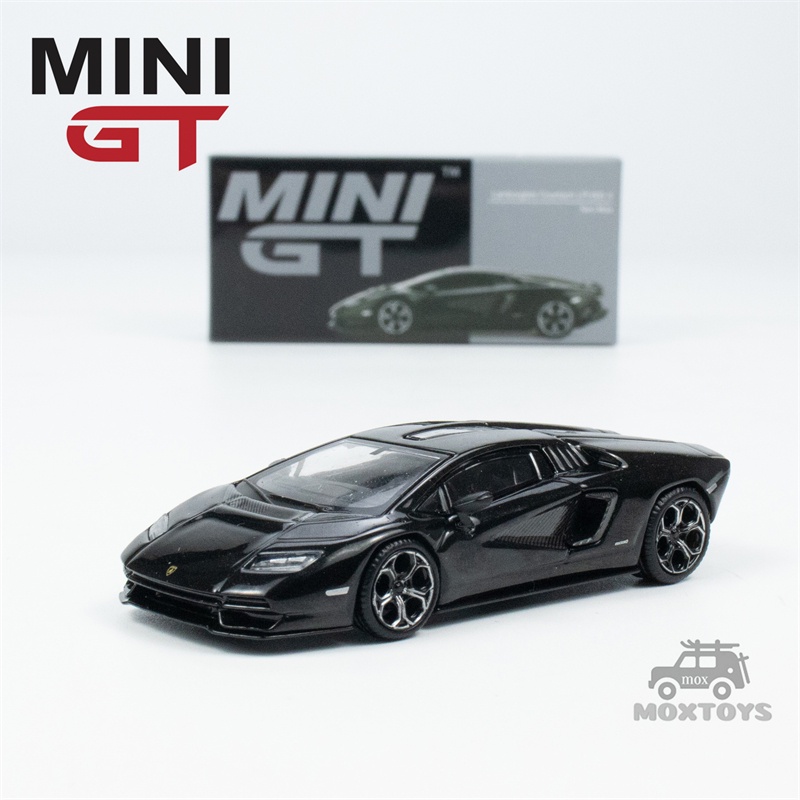 MINI GT 1 : 64 Lamborghini Countach LPI 800-4 Nero Maia Preto LHD ...