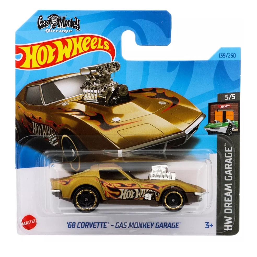 68 Covette - Gas Monkey Garage HW Dream Garage Hot Wheels | Shopee Brasil