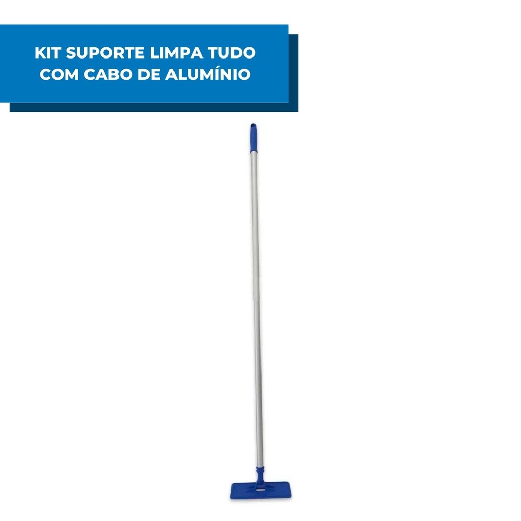 Limpa Tudo Suporte Fibra Abrasiva e Cabo Alumínio 1.40 Metros Bralimpia ...