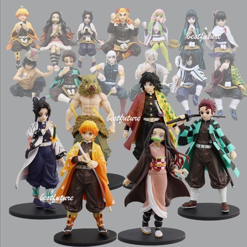 Nova Figura De Ação Do Demon Slayer Kamado Nezuko Tanjiro Zenitsu Cheng ...