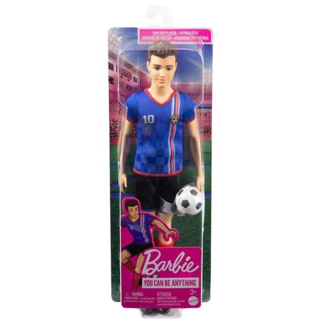 Boneco - Barbie Jogadora De Futebol - Azul MATTEL | Shopee Brasil