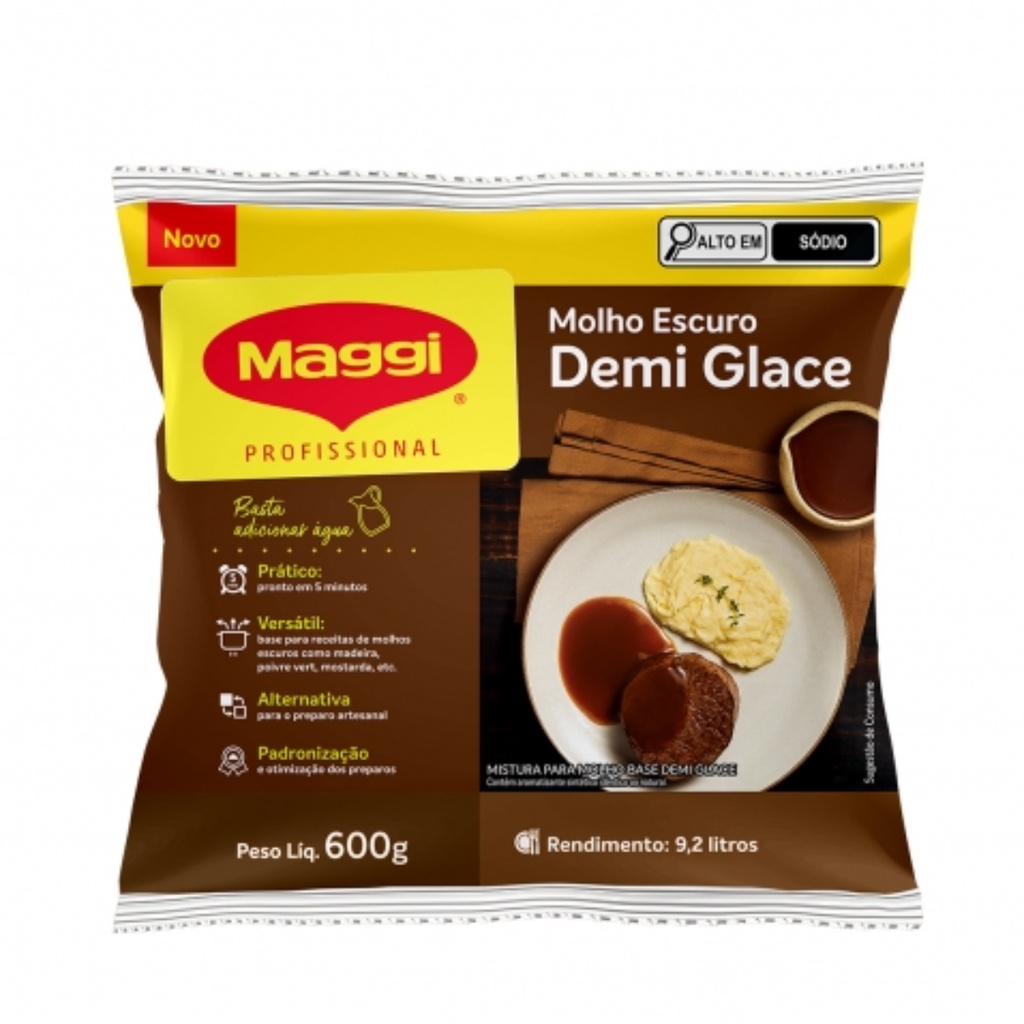 Mistura Para Molho De Carne Demi Glace Maggi Nestlé 600g | Shopee Brasil