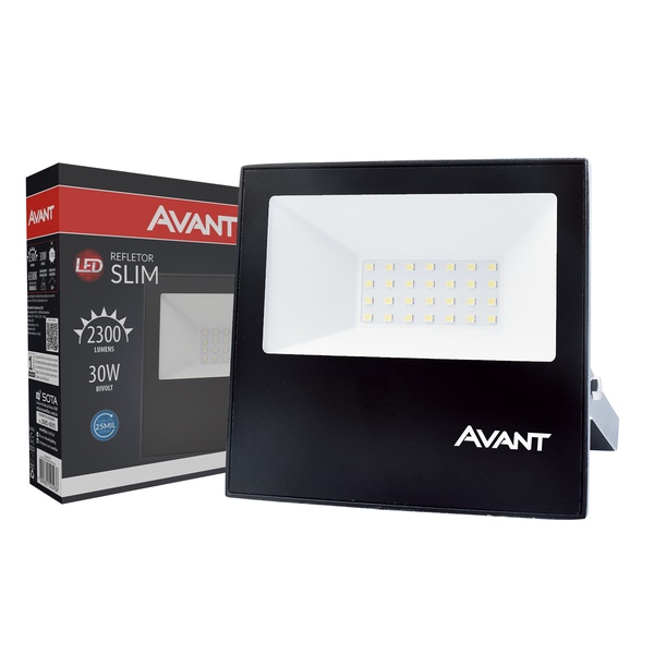 Refletor Slim 30w 2250 Lumens 6500k Luz Branca Avant | Shopee Brasil