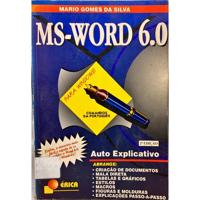 Livro Microsoft word 6.0 para windows | Shopee Brasil