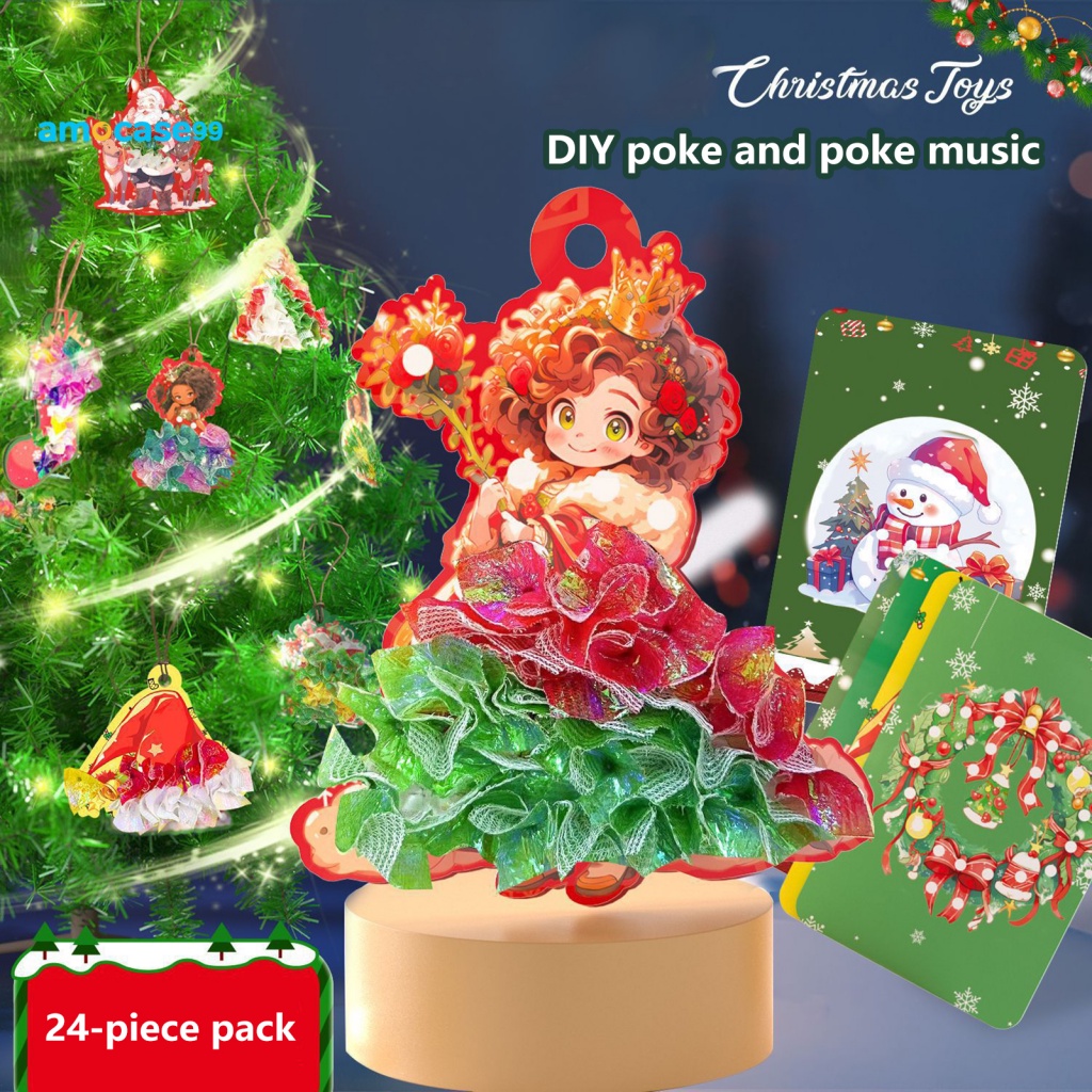 Poke Art Fabric Toy Christmas Poking Fun and Easy Diy Craft Kit for ...
