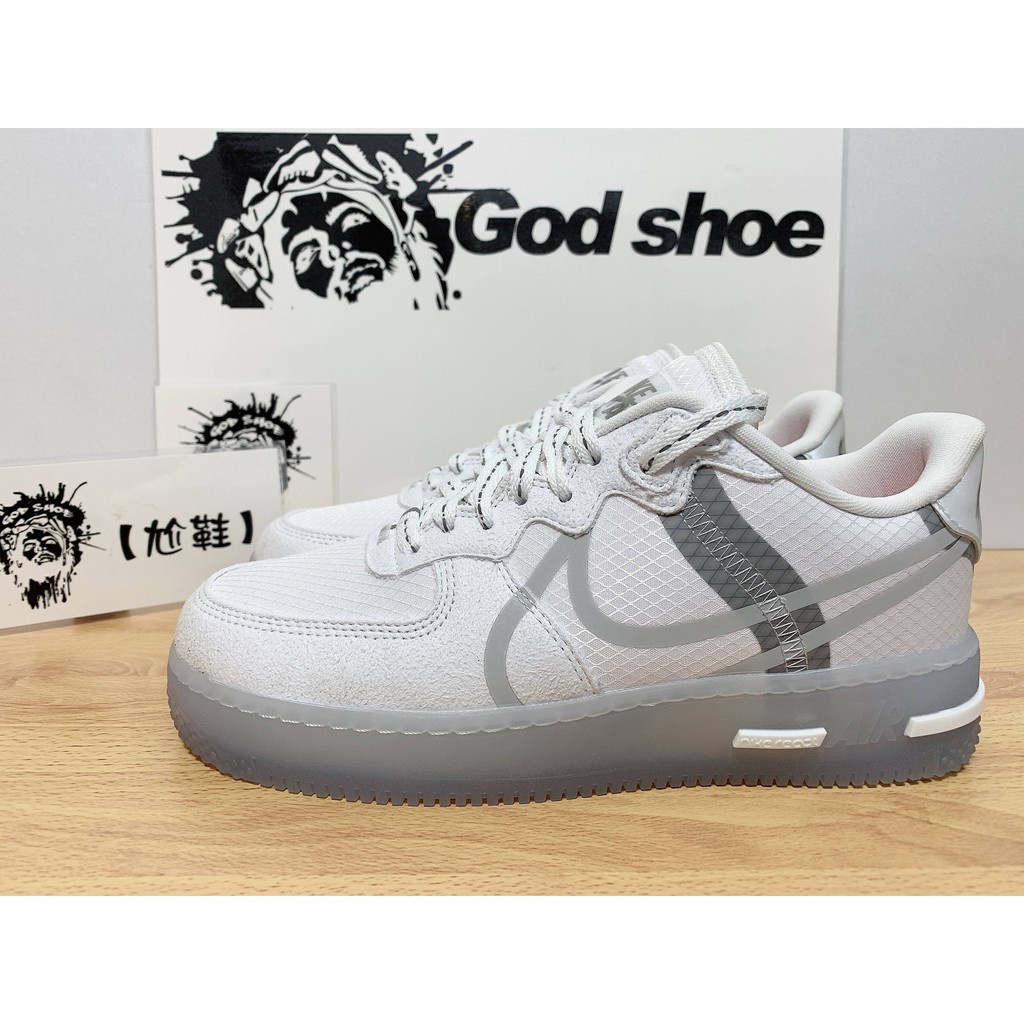 Alta Qualidade Nike Air Force 1 Reage Low AF1 Blue Ice Cube Altura ...