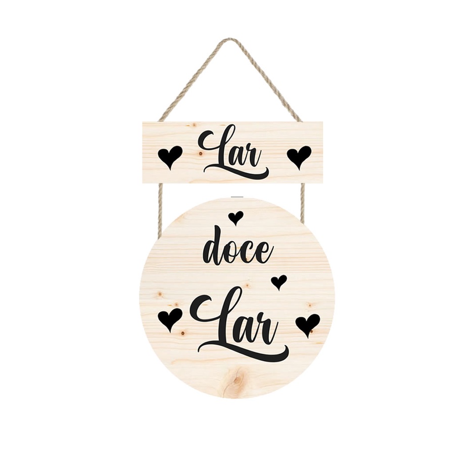 Placa decorativa com frase Lar doce Lar PL232 | Shopee Brasil