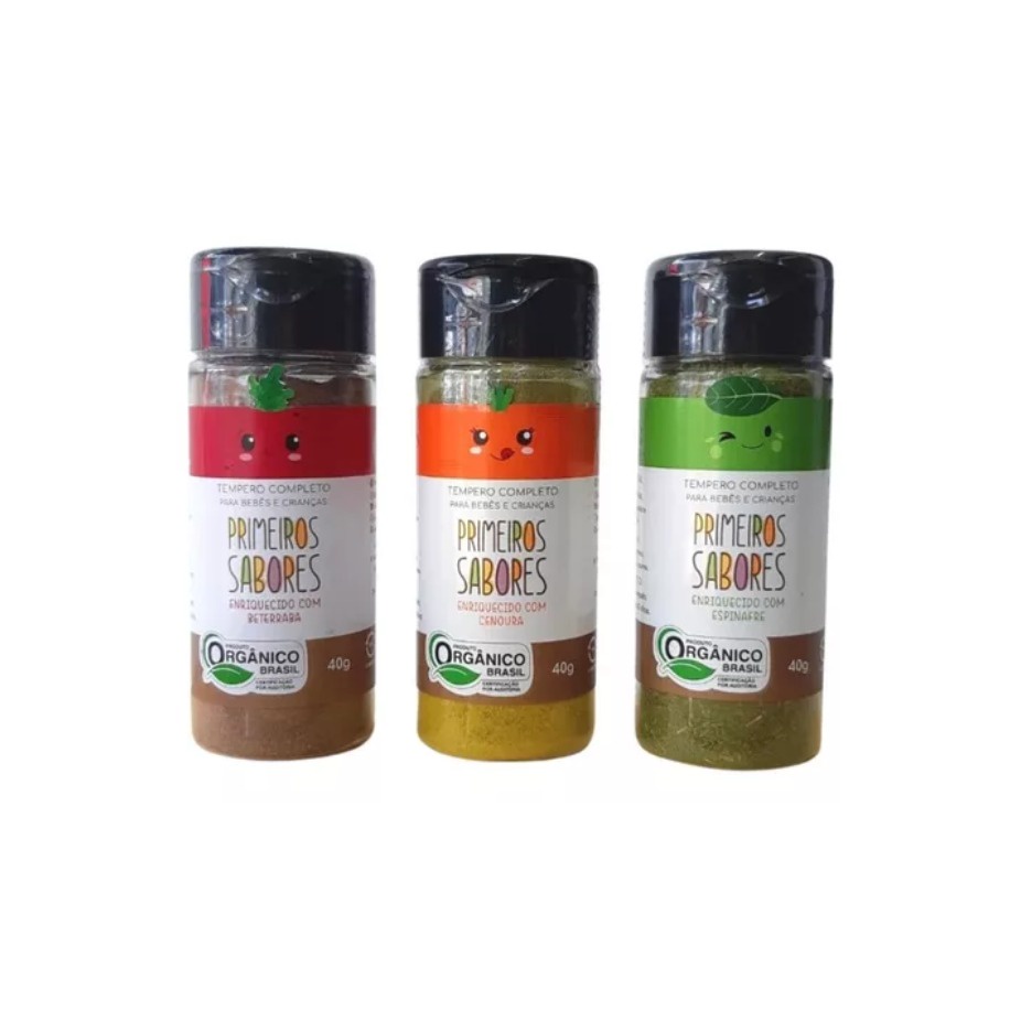KIT TEMPEROS PARA INTRODUÇÃO ALIMENTAR PRIMEIROS SABORES | Shopee Brasil