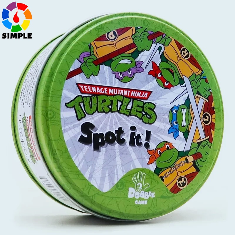 Spot It English Card Dobble Ninja Turtle Themed House Party Find Game ...