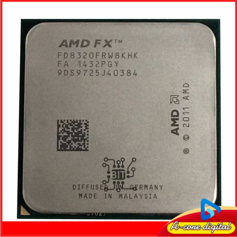 AMD FX-série FX-8320 FX 8320 FX8320 3,5 GHz oito núcleos CPU processador FD8320FRW8KHK soquete ...